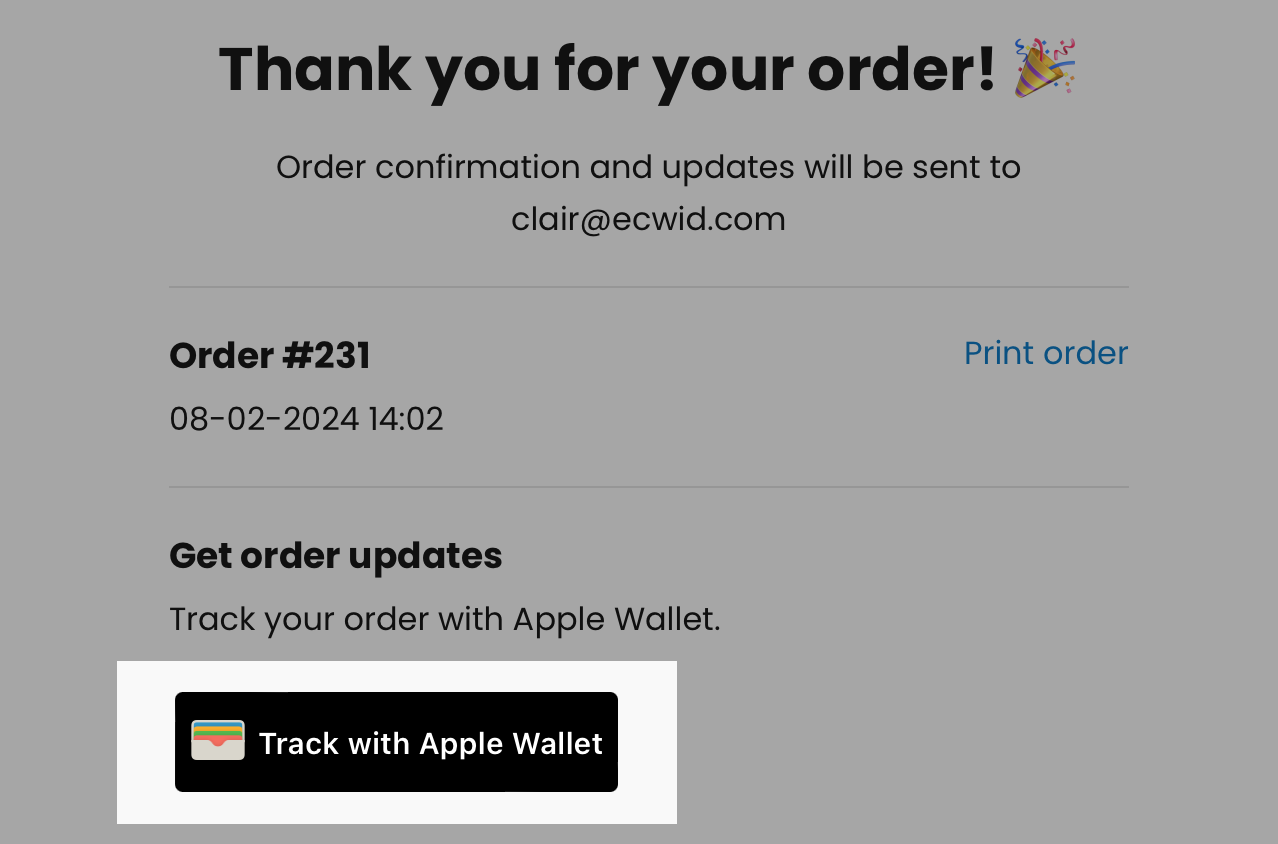 Enhance Shopping Experience with Apple Wallet Order Tracking